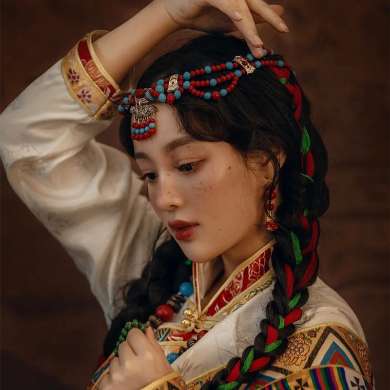 Tibetan style retro ethnic style forehead decoration exotic style ...